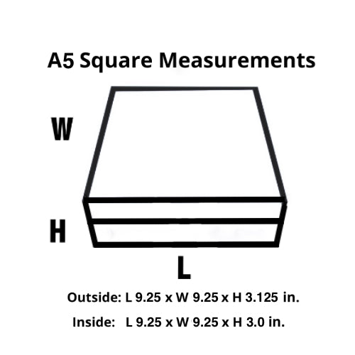 A5 Square 9.25 x 9.25 x 3.0 in. – Gift Box Market