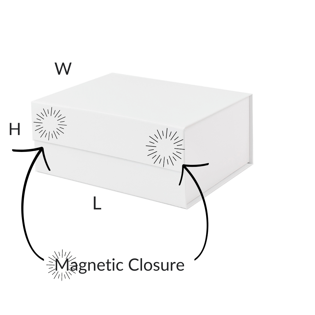 Sample - White A5 Deep Magnetic Gift Box – Gift Box Market