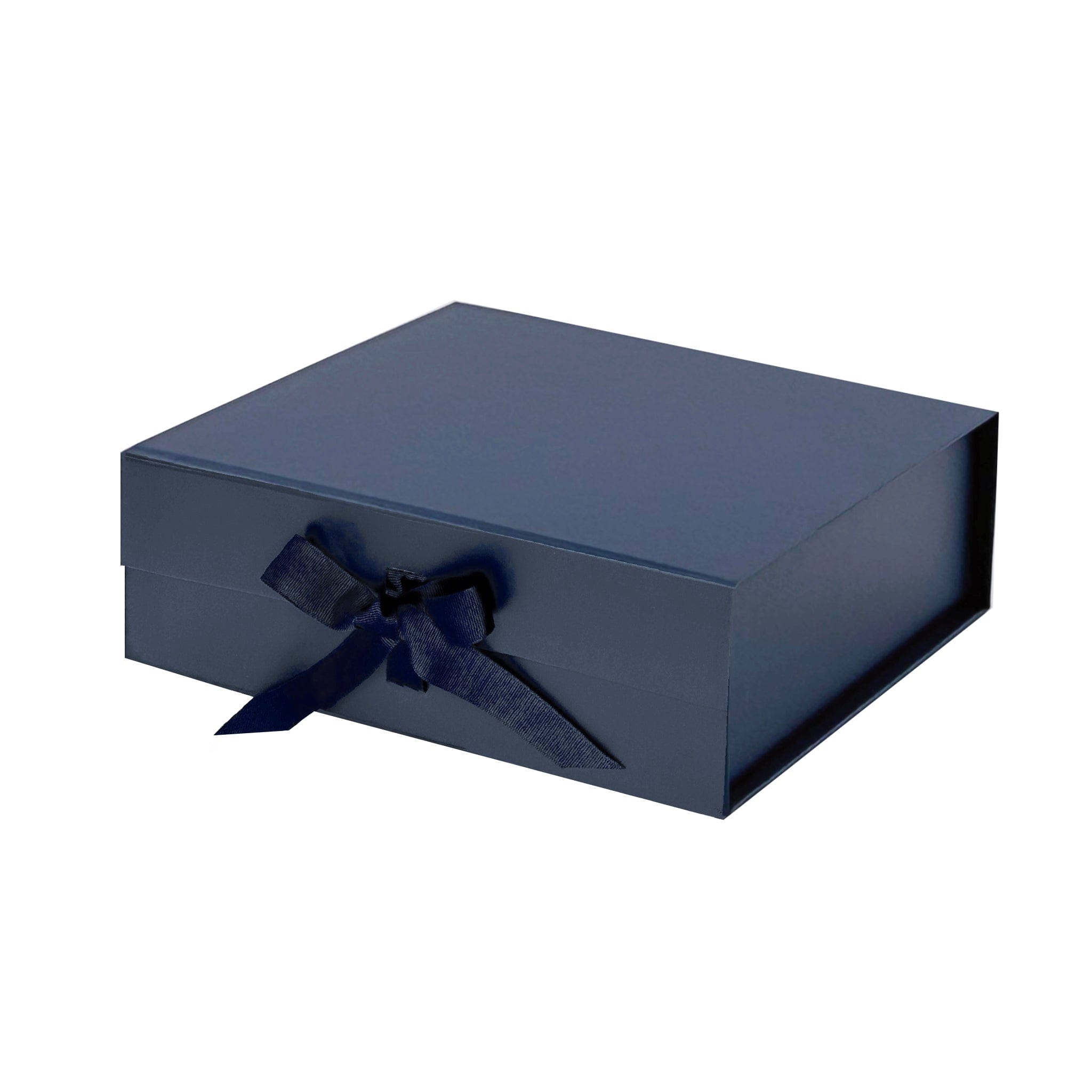 Sample - Navy Blue A5 Square Magnetic Gift Boxes With Changeable Ribbo ...