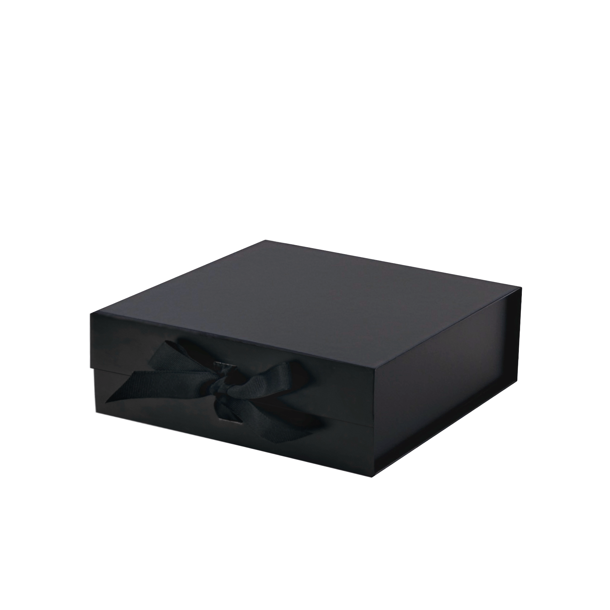 Black A6 Square Magnetic Gift Boxes With Changeable Ribbon – Gift Box ...