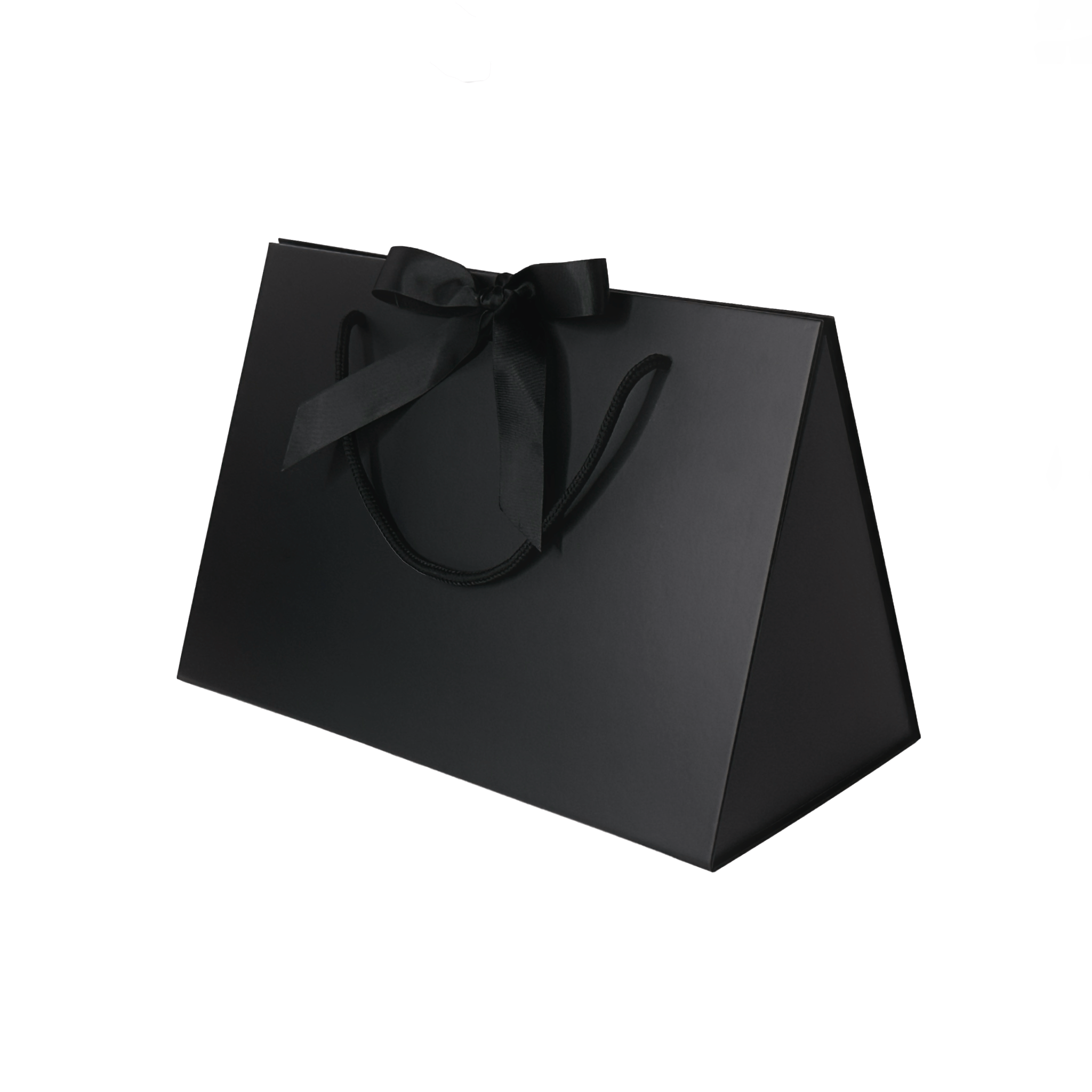 Black Triangle Gift Boxes With Changeable Ribbon – Gift Box Market