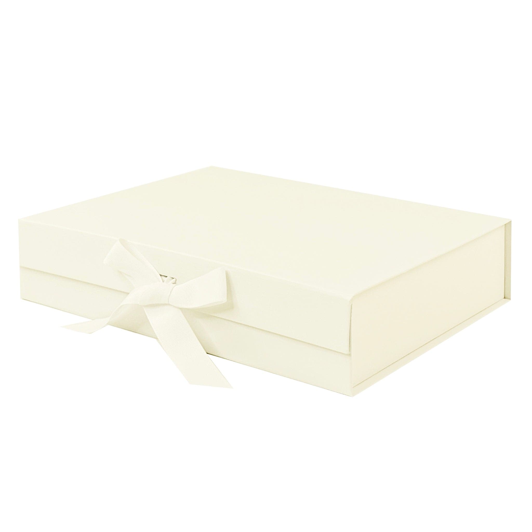 Sample - Ivory A4 Shallow Gift Box - Changeable Ribbon – Gift Box Market