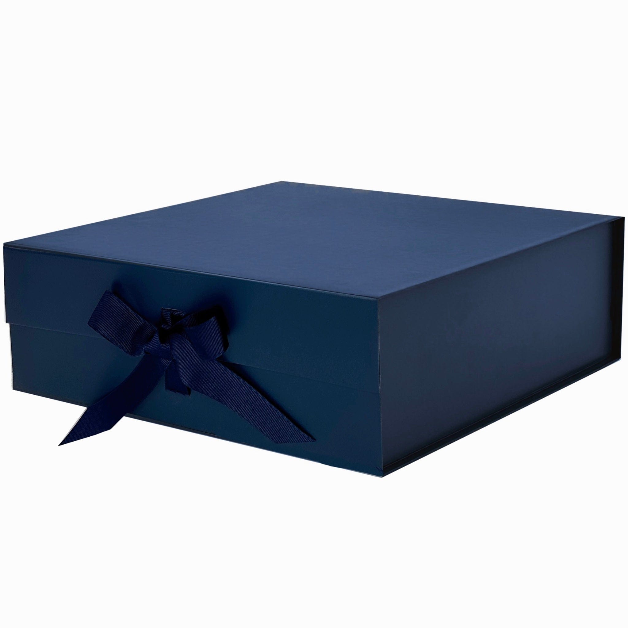 Navy Blue Large Square Gift Boxes with Changeable Ribbon – Gift Box Market