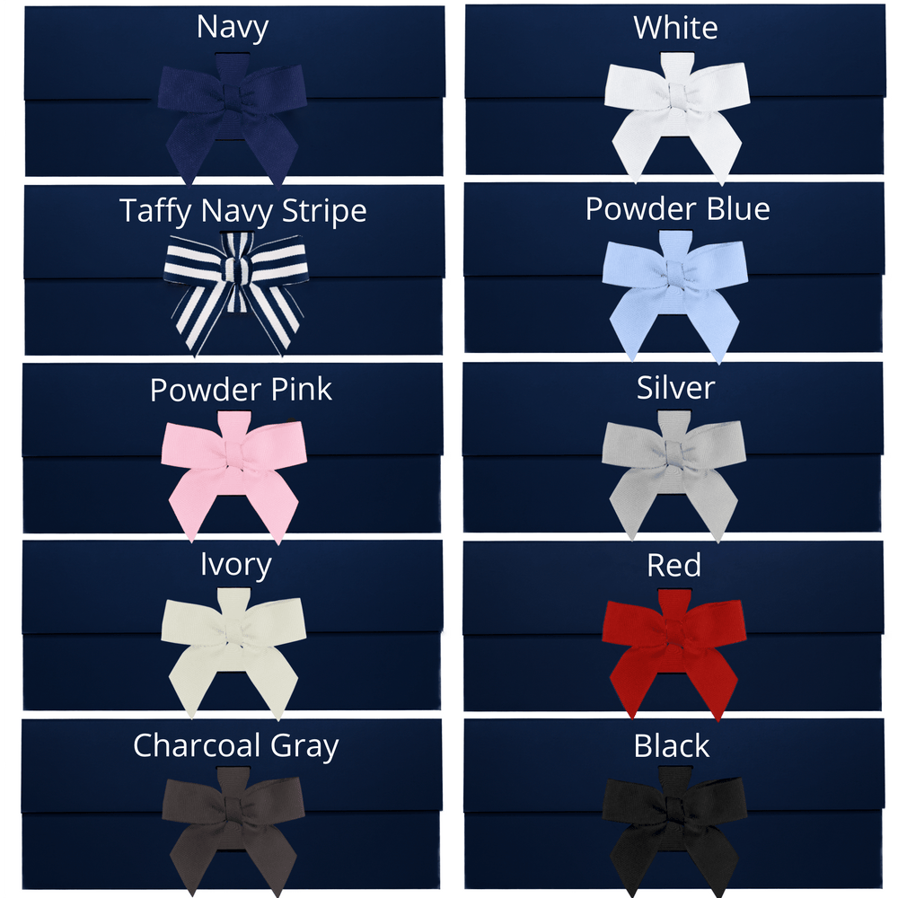 Navy Blue A5 Deep Gift Boxes - Changeable Ribbon – Gift Box Market