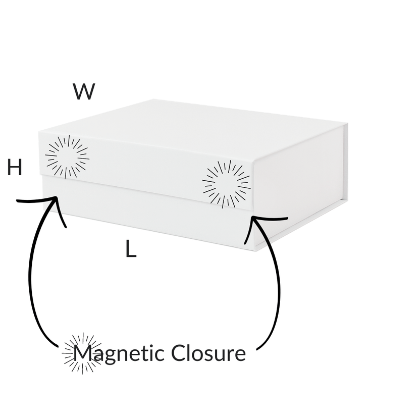 White Medium Rectangle Magnetic Gift Boxes – Gift Box Market