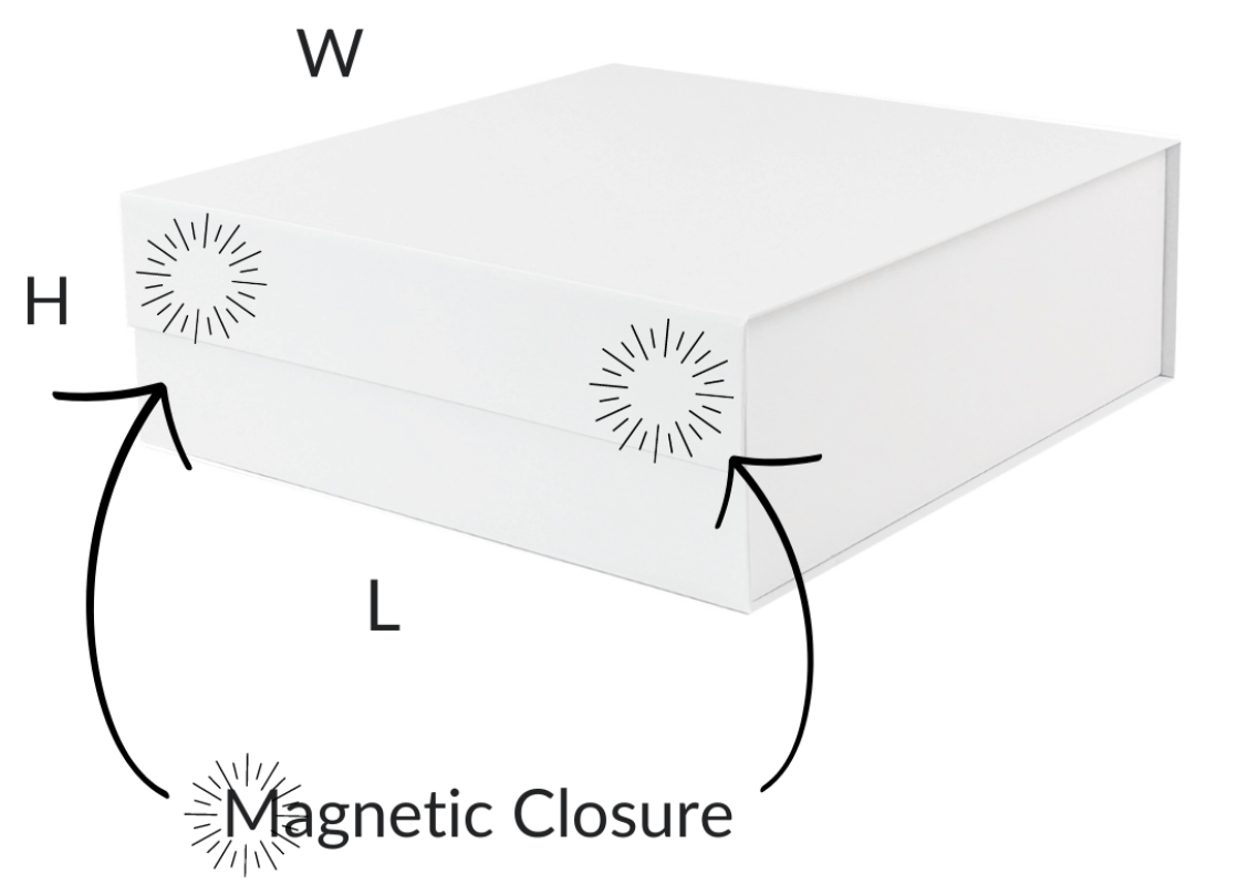 White Large Square Magnetic Gift Boxes – Gift Box Market