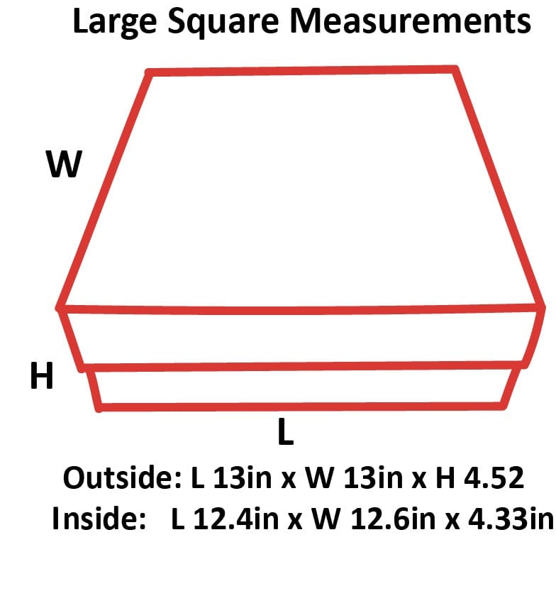 Red Large Square Magnetic Gift Boxes – Gift Box Market